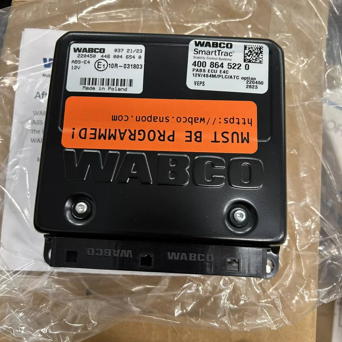 400 864 522 0 Wabco PABS -ECU E4C 12V 4S4M Plc – Truck To Trailer