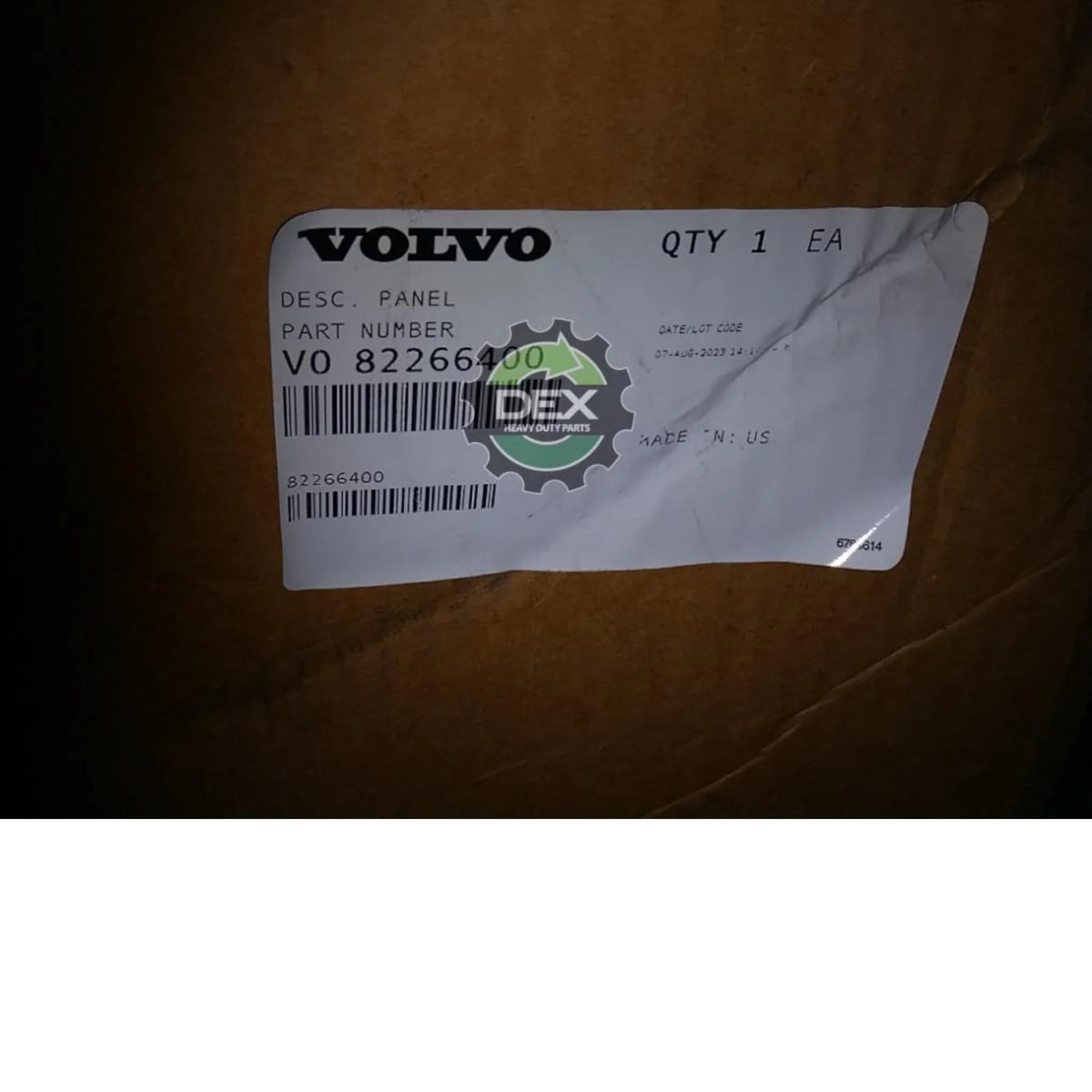 82266400 Genuine Volvo Panel – Truck To Trailer