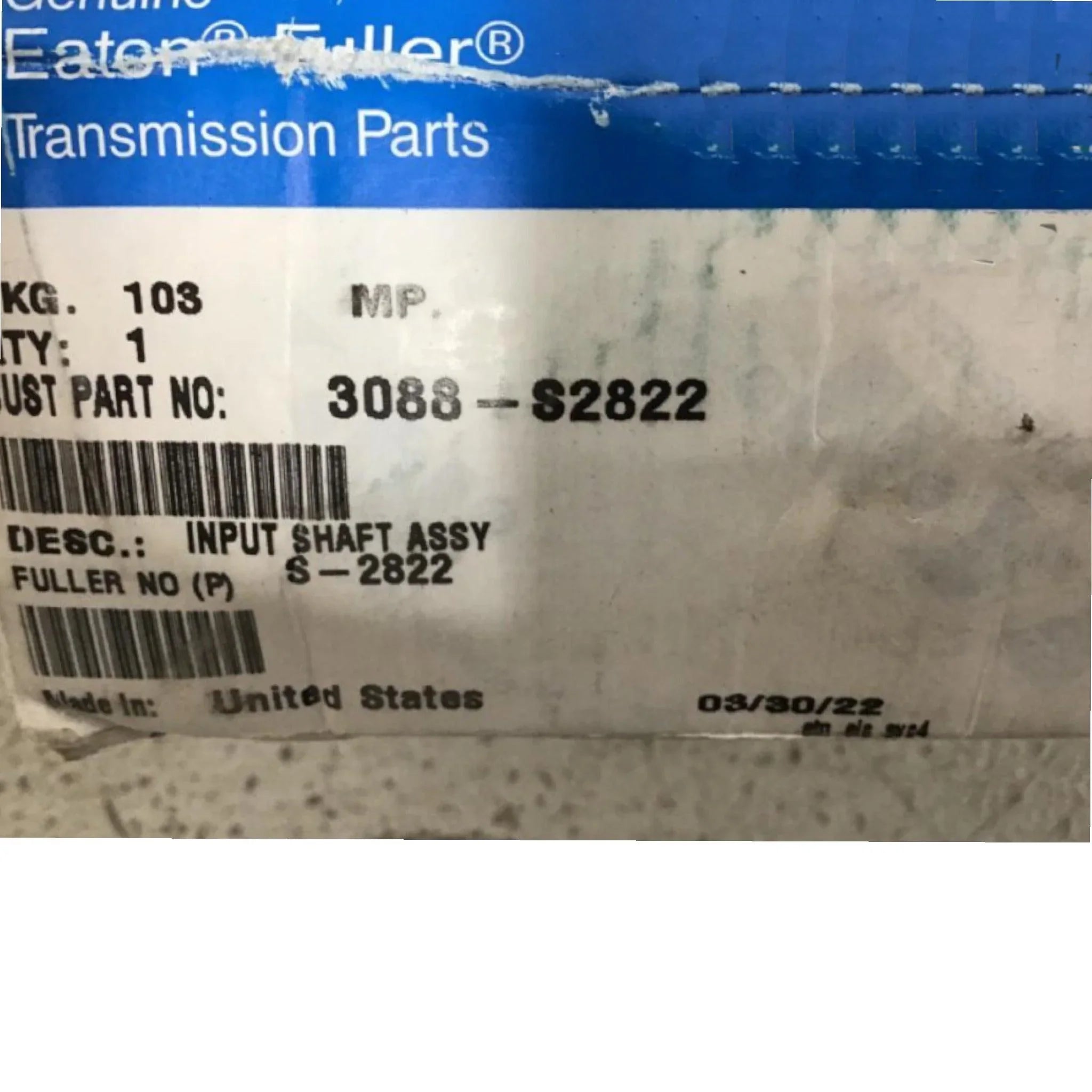 3088-S2822 Genuine Volvo Input Shaft Assy – Truck To Trailer