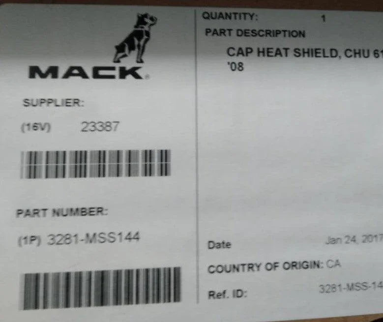 3281-MSS144 Genuine Volvo/Mack Dpf Cover – Truck To Trailer