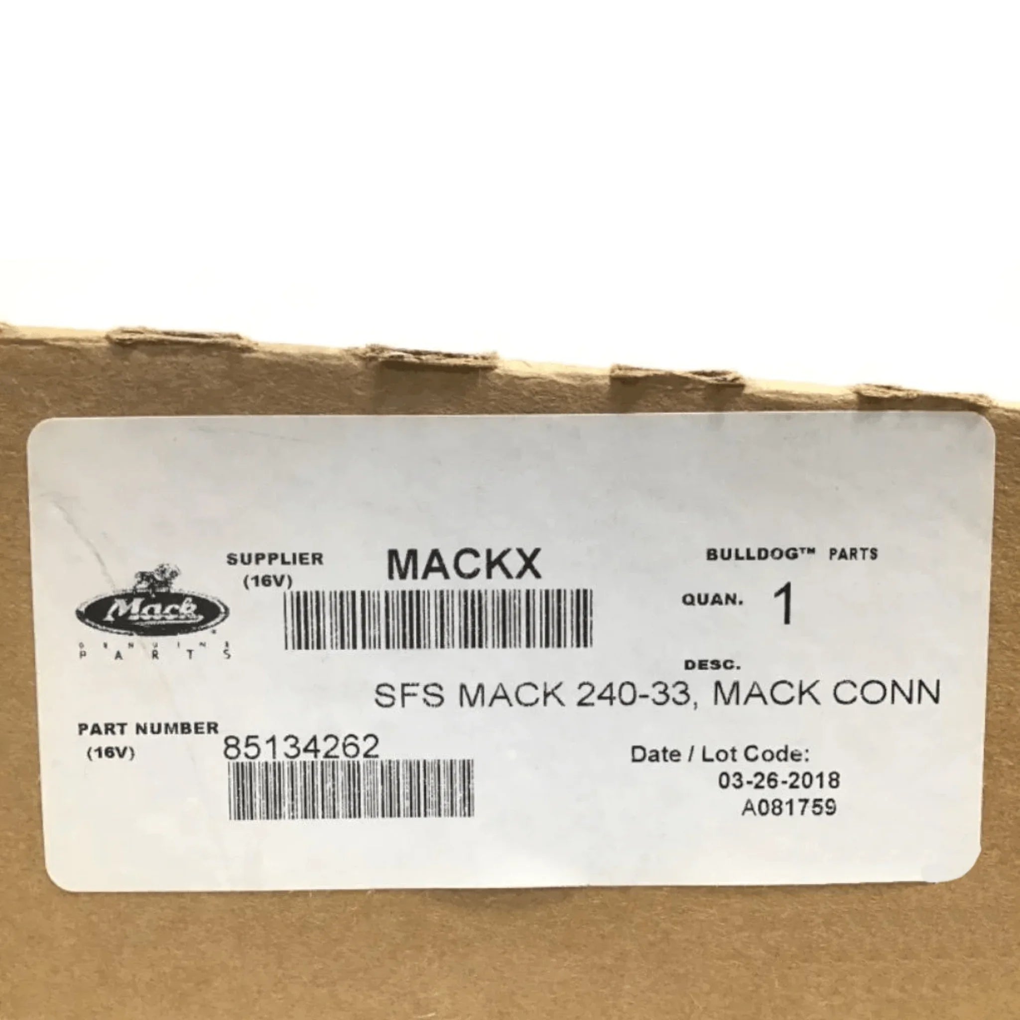 85134262 Genuine Volvo Gauge – Truck To Trailer