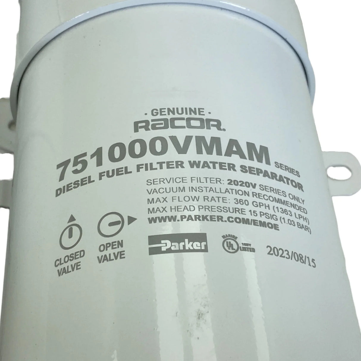 751000VMAM Genuine Parker Racor Double Turbine Fuel Filter Water Separ ...