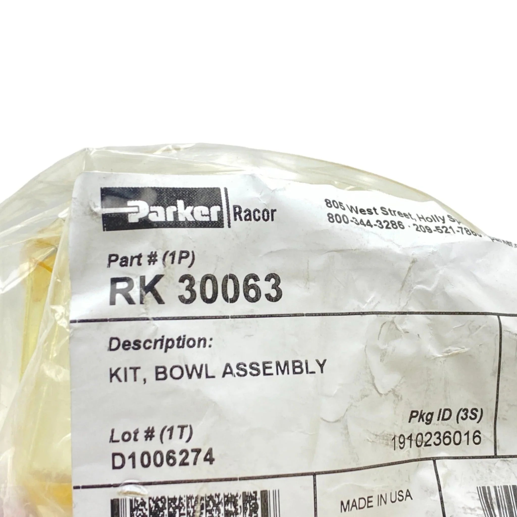 RK 30063 Genuine Parker Racor Fuel Filter bowl Kit – Truck To Trailer