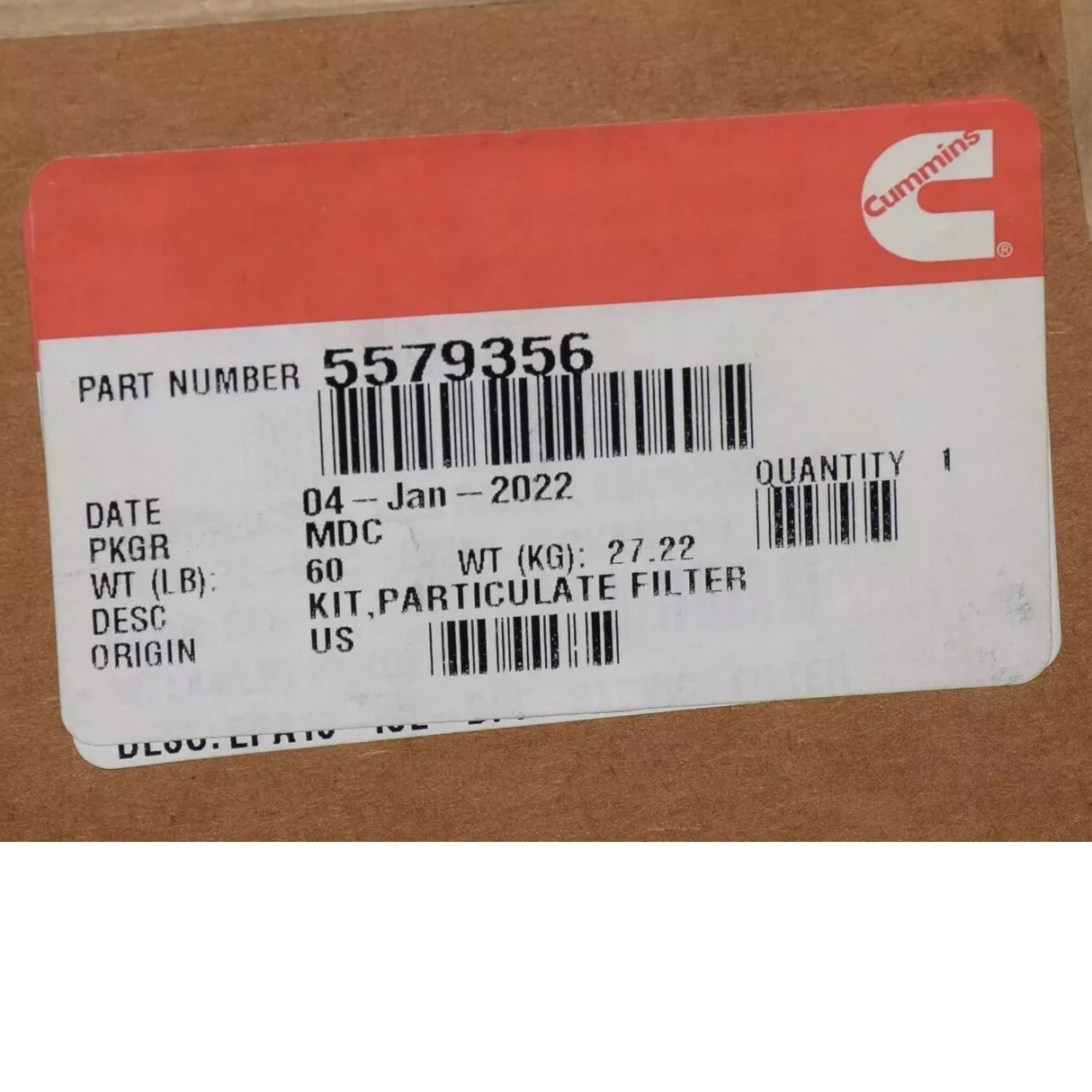 5579356 Genuine Cummins DPF Diesel Particulate Filter Kit – Truck To ...