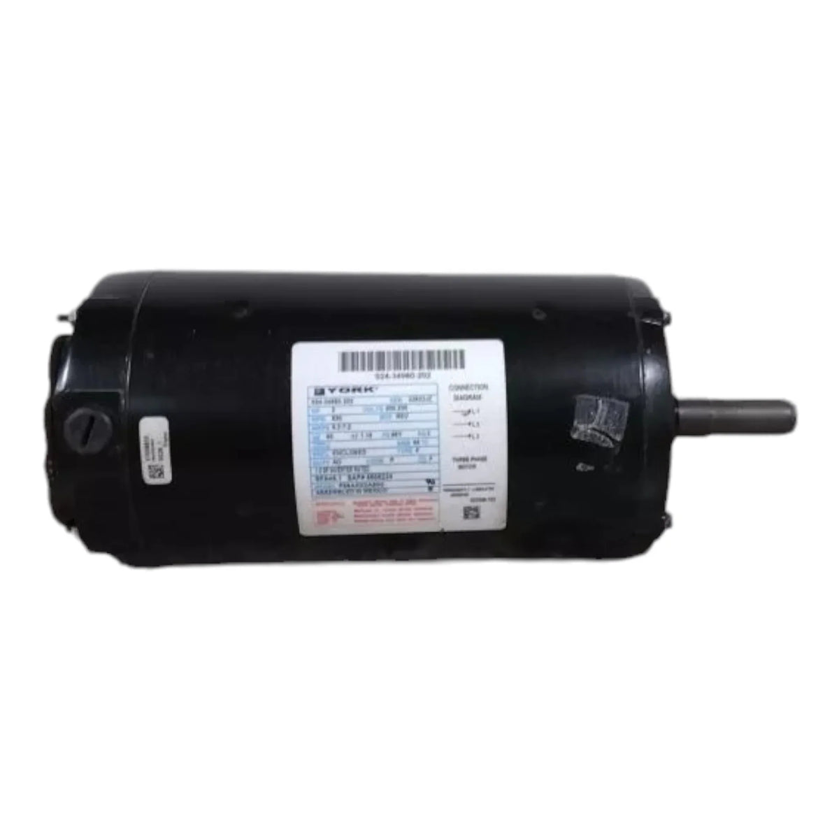 024-34980-202 York Replacement Fan Motor 2 HP 820 RPM 200-230V 3-Phase ...