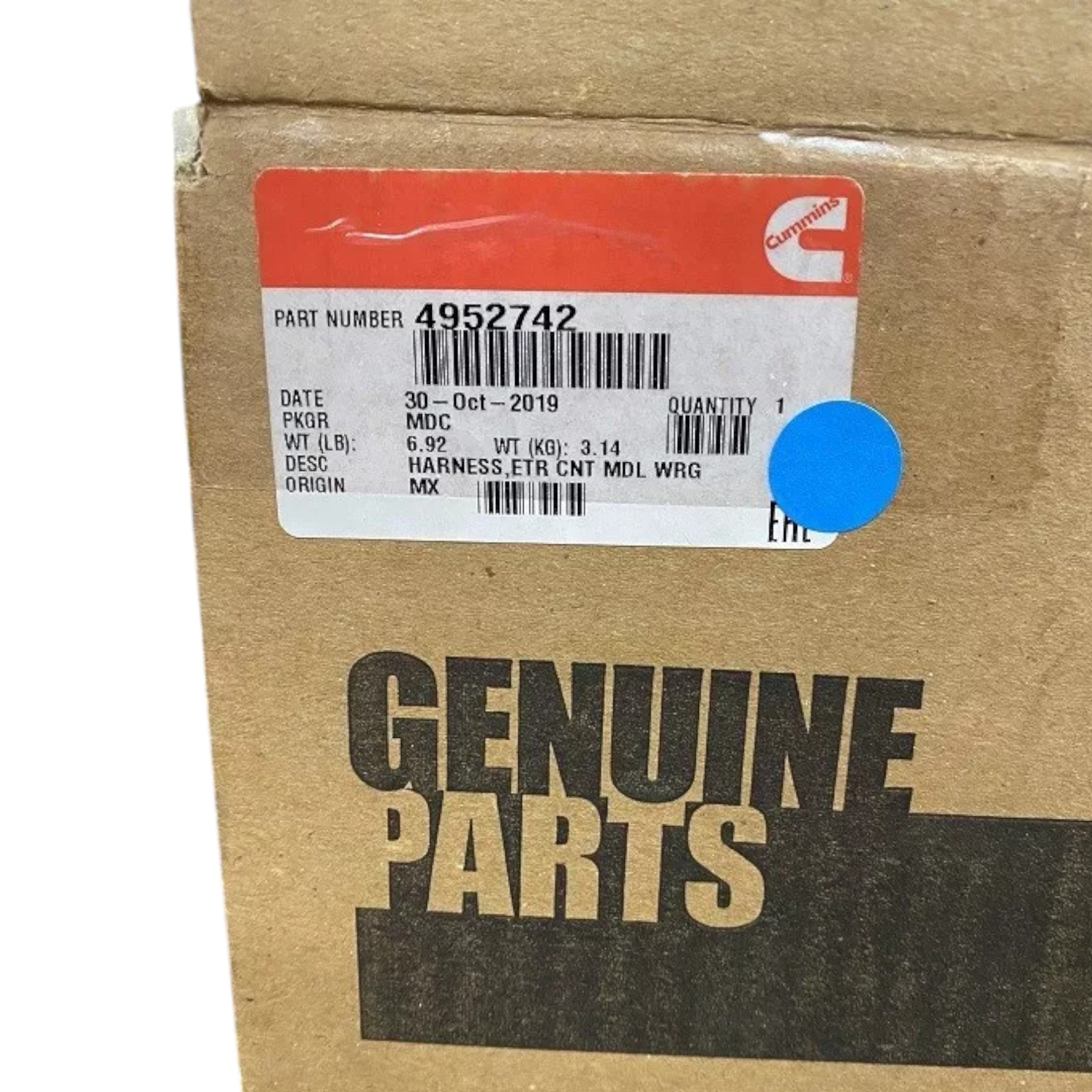 4952742 Genuine Cummins Engine Control Module Wiring Harness – Truck To ...