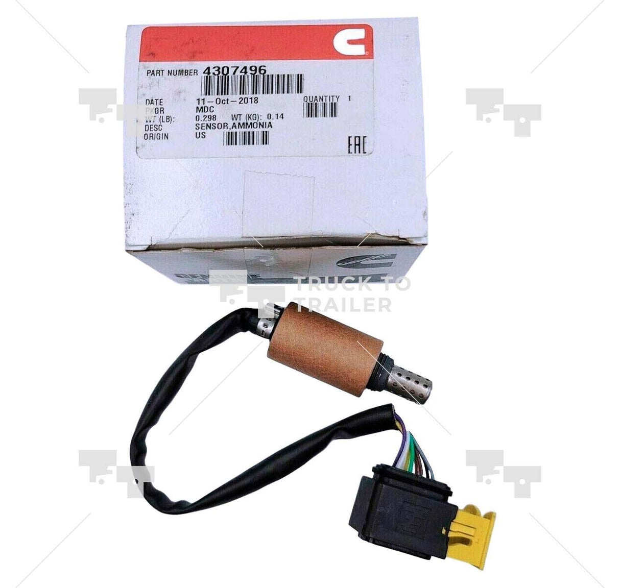 4307496 Genuine Cummins Ammonia Sensor For Isb Isl Isx – Truck To Trailer
