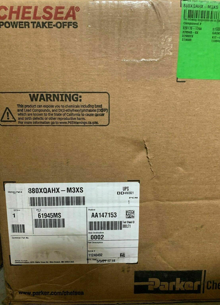 880Xqahx-M3Xs Parker Chelsea® Pto Power Take Off Unit Assembly 880 Ser ...