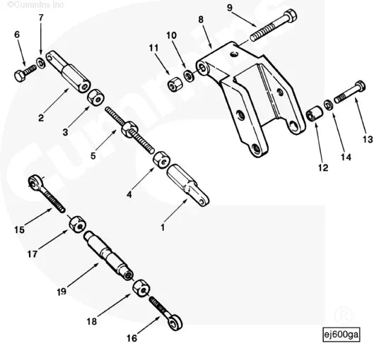 Cummins 206995 Control Rod – Truck To Trailer