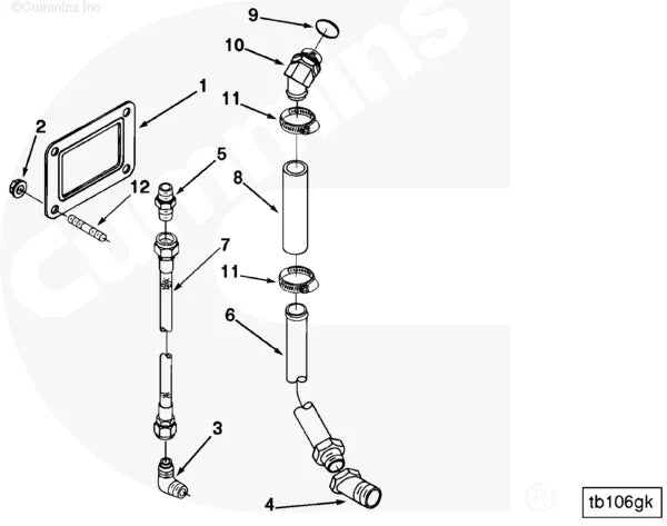 Cummins 3000560 Plain Adapter Elbow – Truck To Trailer