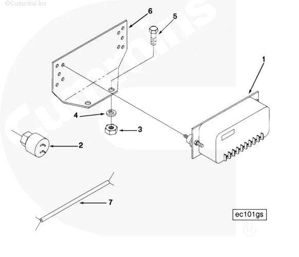 Cummins 3017541 Overspeed Control Bracket – Truck To Trailer
