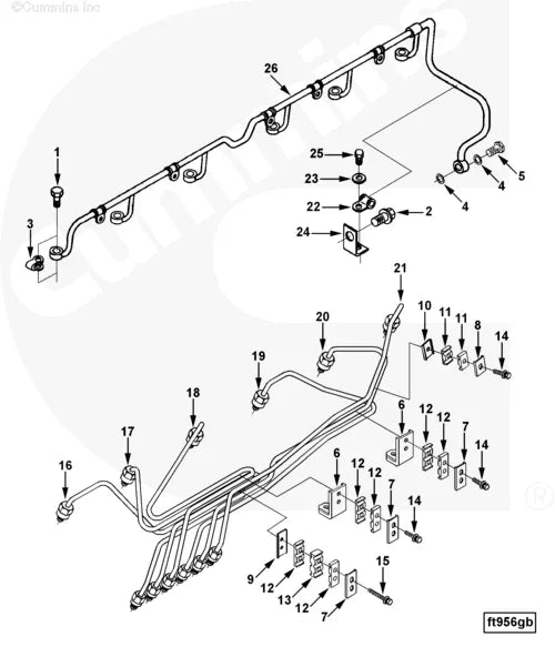 Cummins 3922117 Fuel Manifold – Truck To Trailer