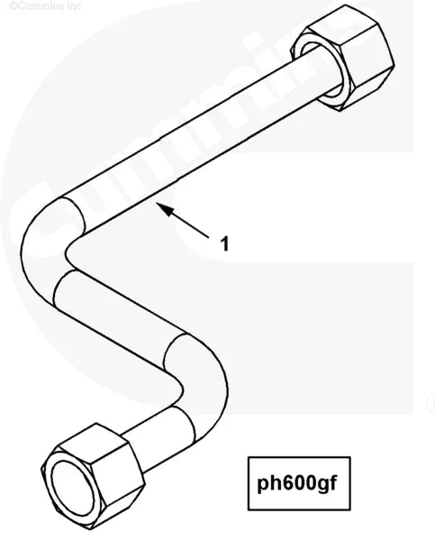 Cummins 4000918 Fuel Supply Tube – Truck To Trailer