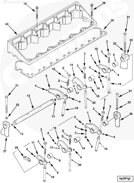 Cummins 4003926 RockerTop Level Assembly Lever – Truck To Trailer