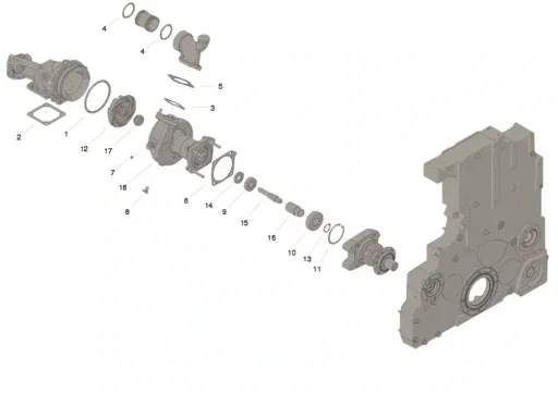 Cummins 4025310 Water Pump Kit – Truck To Trailer