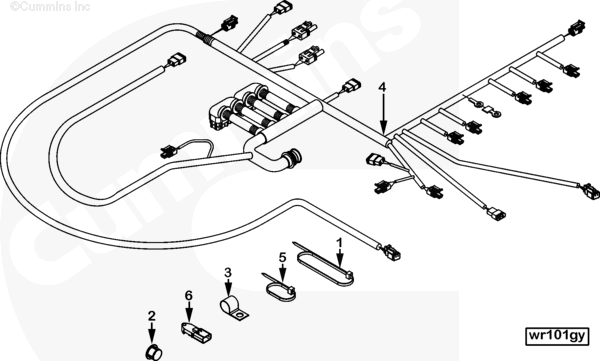 Cummins 4952742 Electronic Control Module Wiring Harness – Truck To Trailer