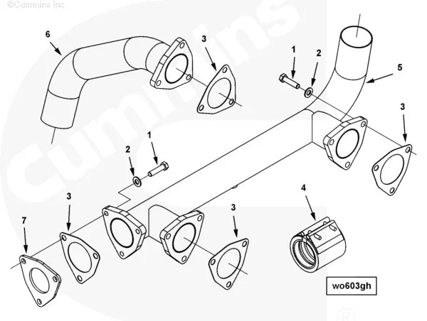 Cummins 4964464 Water Outlet Tube – Truck To Trailer
